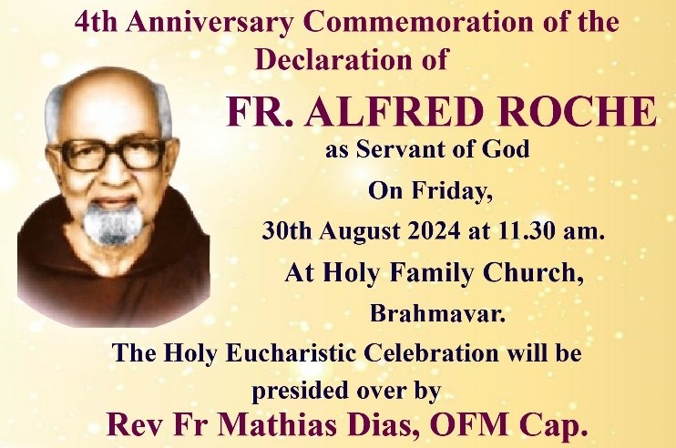 4th Anniversary Commemoration of the Declaration of FR. ALFRED ROCHE as ...